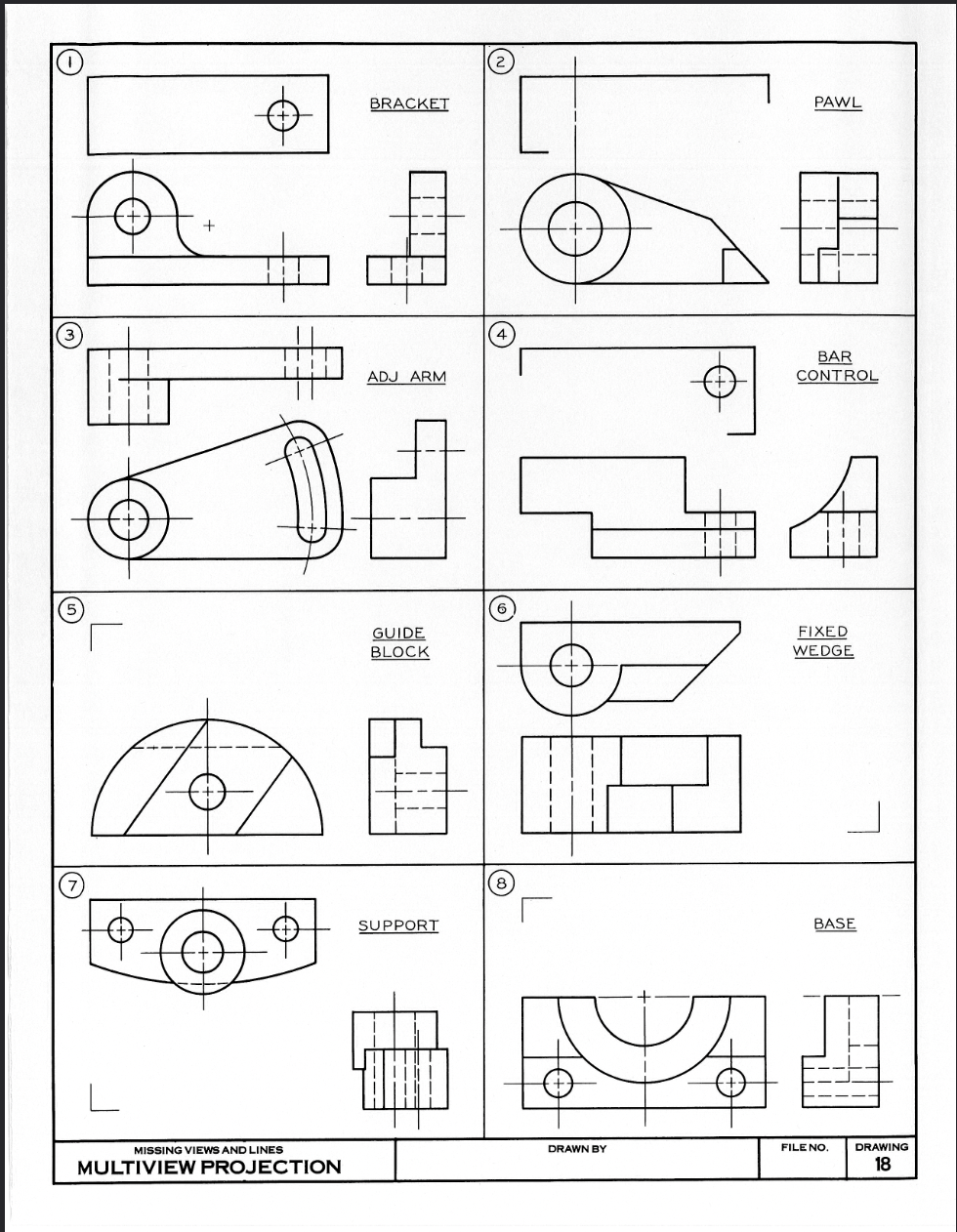 Complete the missing view and Also draw the Isometric | Chegg.com