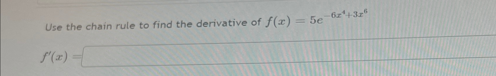 Solved Use the chain rule to find the derivative of | Chegg.com