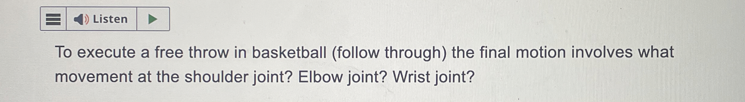 Solved To execute a free throw in basketball (follow | Chegg.com