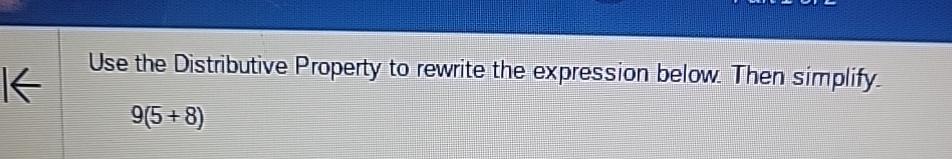 Solved Use the Distributive Property to rewrite the | Chegg.com
