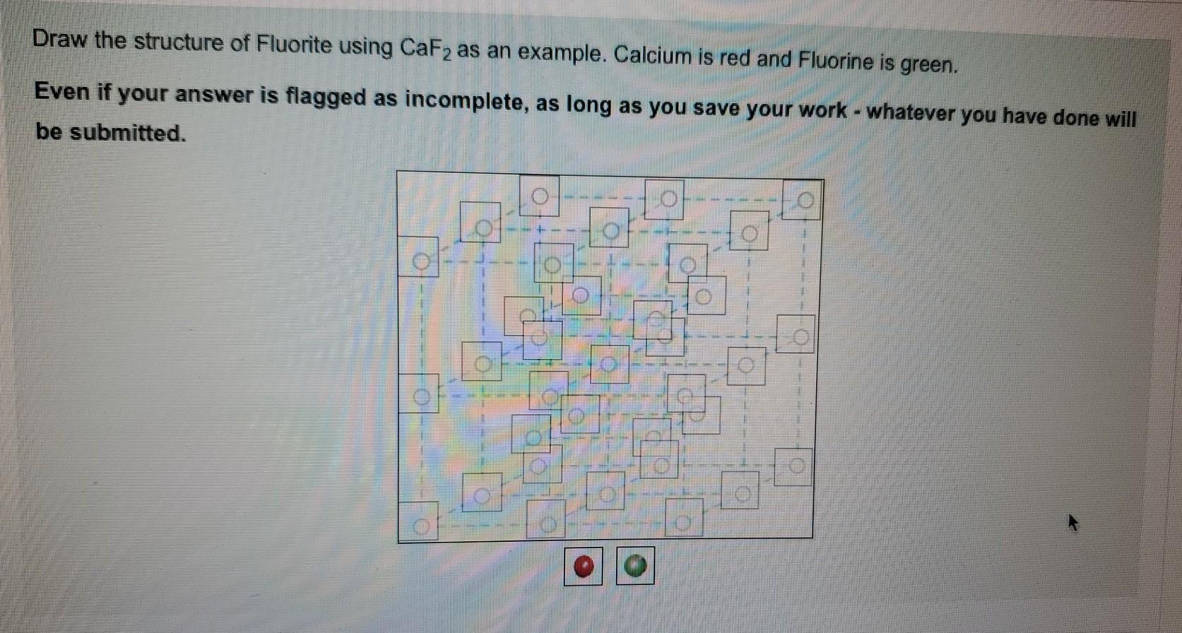 Draw the structure of Fluorite using CaF2 as an | Chegg.com