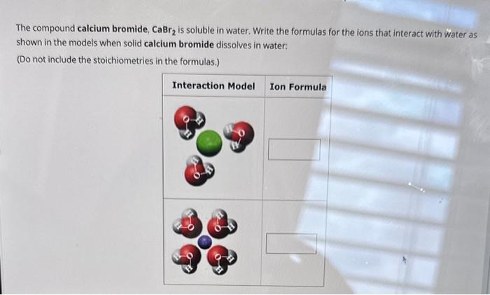 Solved The compound cobalt(II) iodide, COl2 is soluble in | Chegg.com