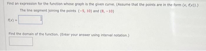 Solved Find an expression for the function whose graph is | Chegg.com