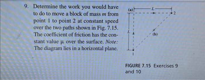 Solved 9. Determine the work you would have to do to move a | Chegg.com