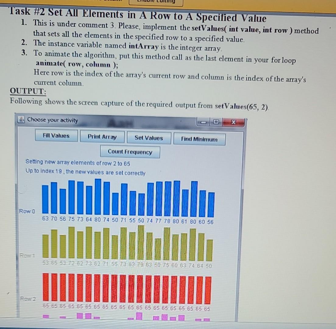 Animation of Multidimensional Programming Activity | Chegg.com