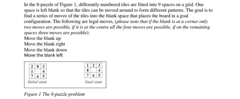 Solved Write down the pseudocode to solve this puzzle using | Chegg.com