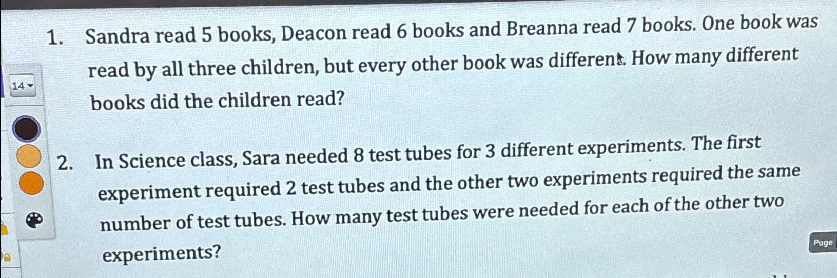 Solved Sandra read 5 ﻿books, Deacon read 6 ﻿books and | Chegg.com