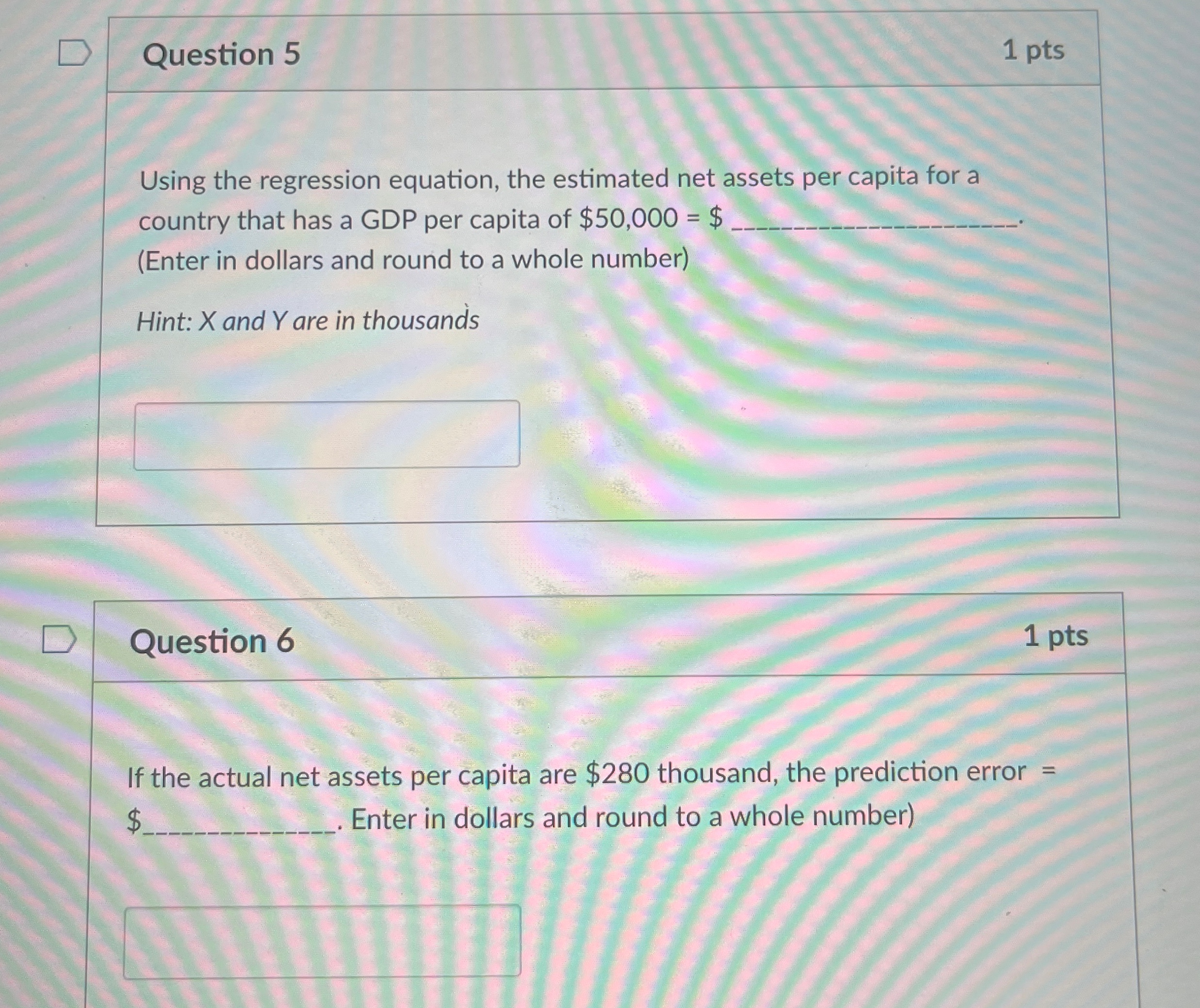 Solved Correlation coefficient ( r ) ﻿is (Round the answer | Chegg.com
