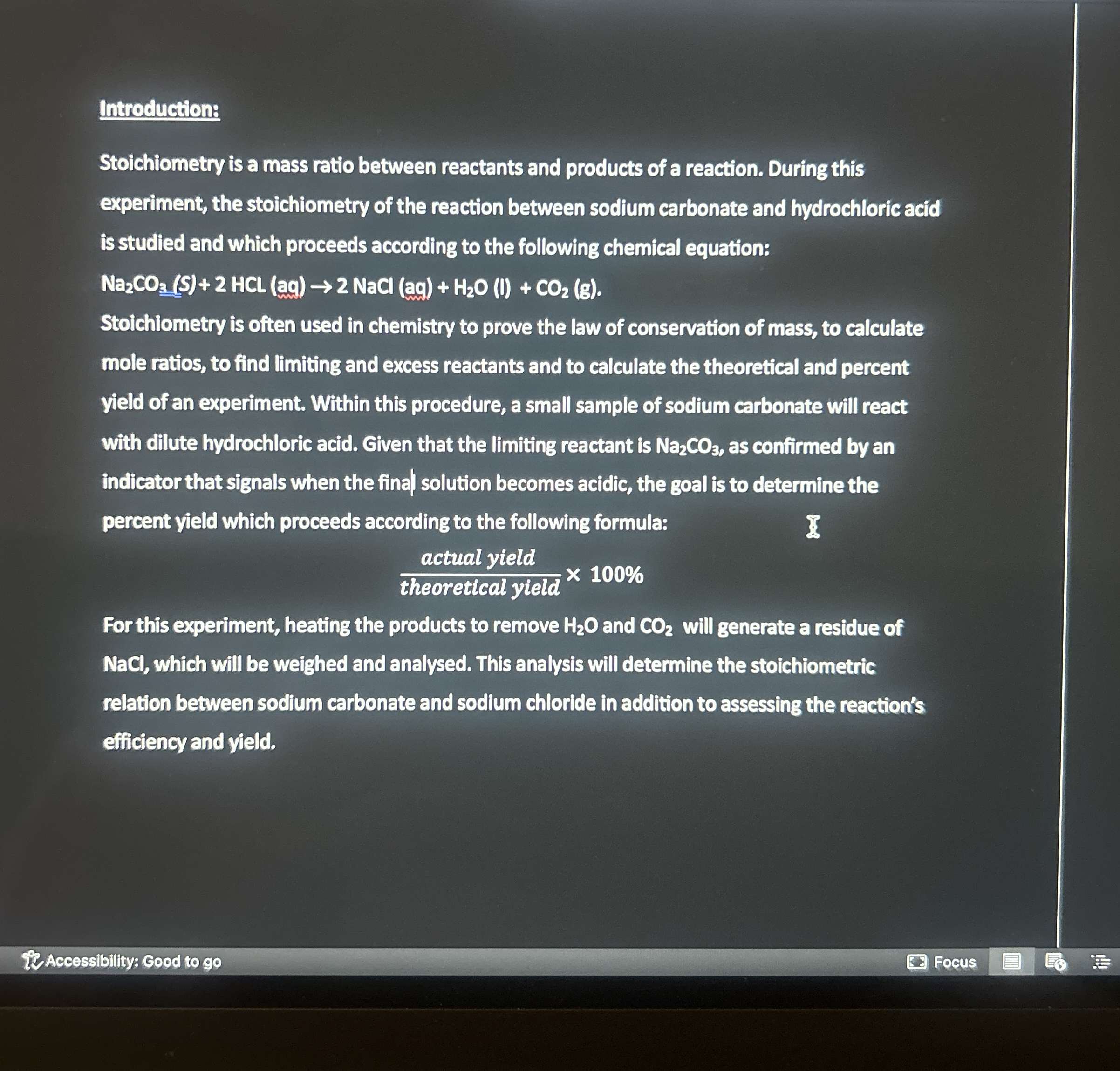 Solved Introduction:Stoichiometry is a mass ratio between | Chegg.com