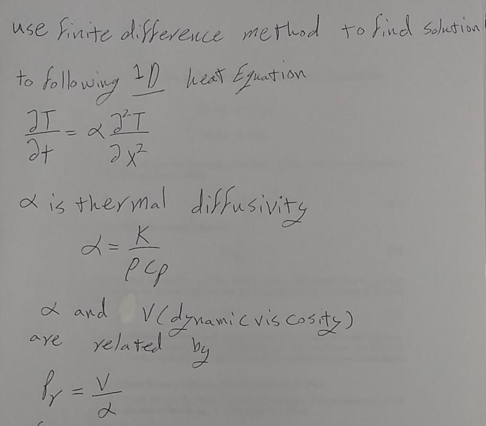 Solved use finite difference method to find solution to | Chegg.com
