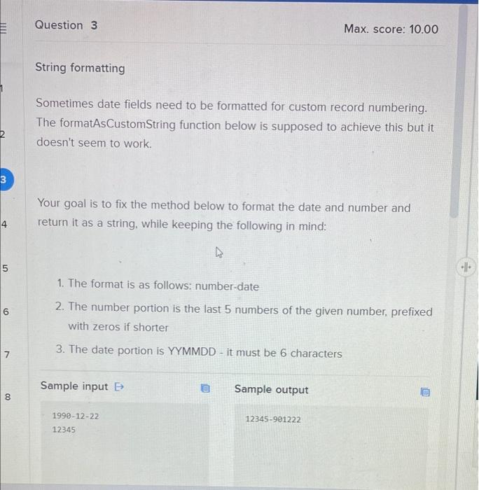 Solved String Formatting Sometimes Date Fields Need To Be 4115