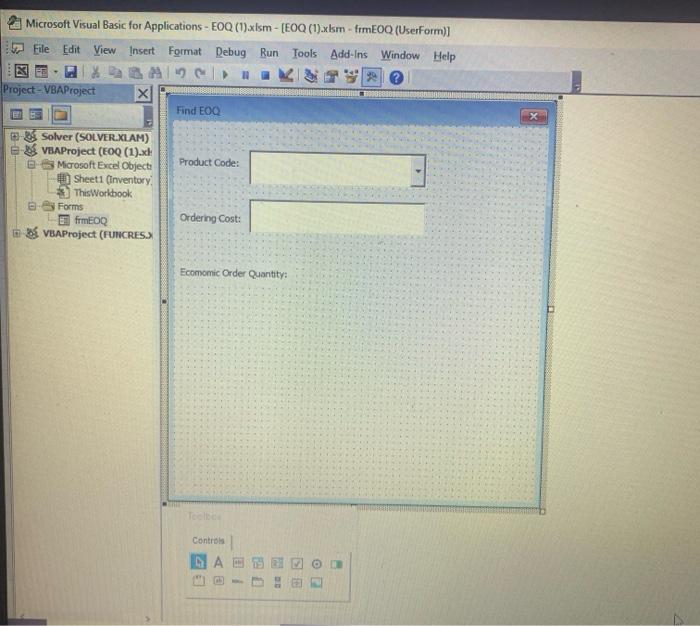 Solved Using A Vba Excel Do Not Use Chat Gpt Please Write