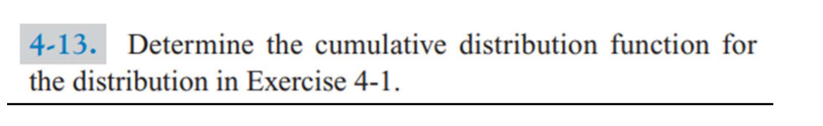 4 13 ﻿determine The Cumulative Distribution Function