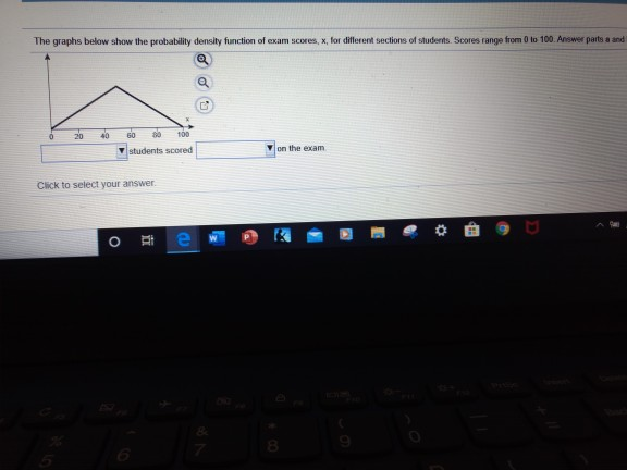 Solved The graphs below show the probability density | Chegg.com