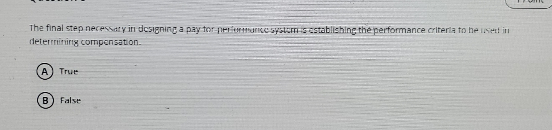 Solved The final step necessary in designing a | Chegg.com