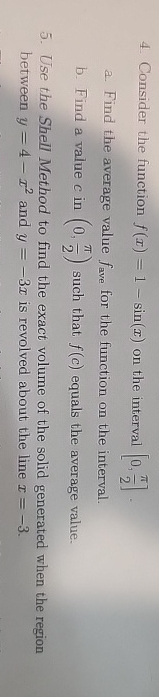 Solved Consider the function f(x)=1-sin(x) ﻿on the interval | Chegg.com