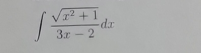 Solved ∫﻿﻿x2+123x-2dxusing trig sub. just to terms of theta, | Chegg.com