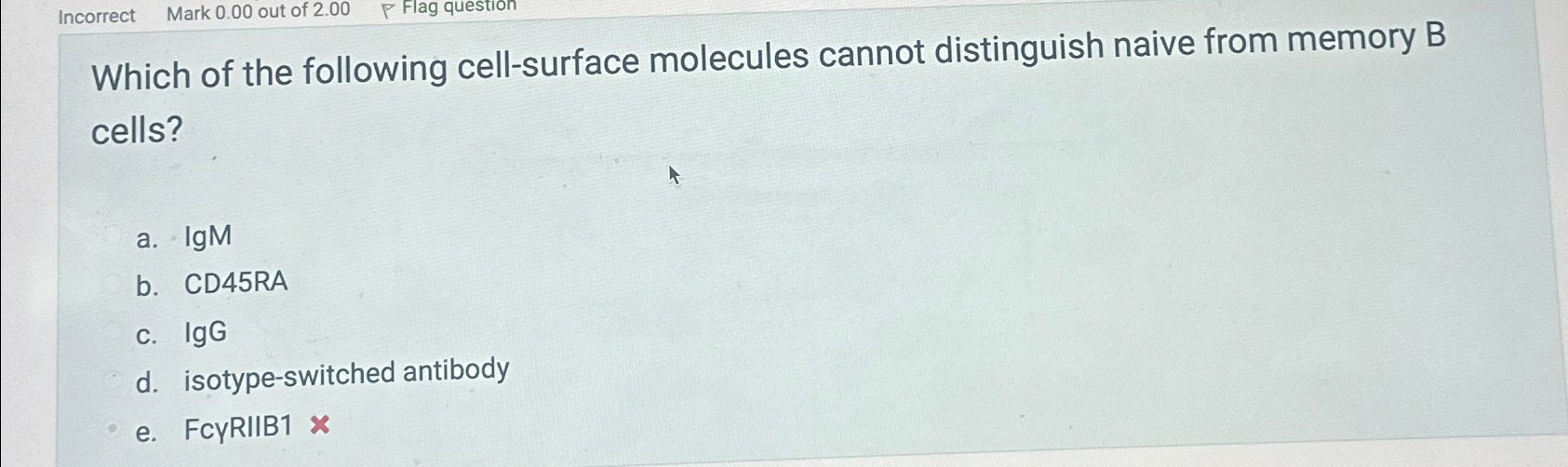 Solved Which of the following cell-surface molecules cannot | Chegg.com