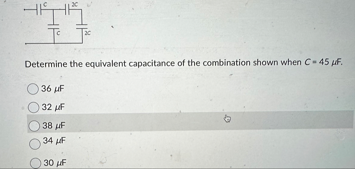 Determine the equivalent capacitance of the | Chegg.com