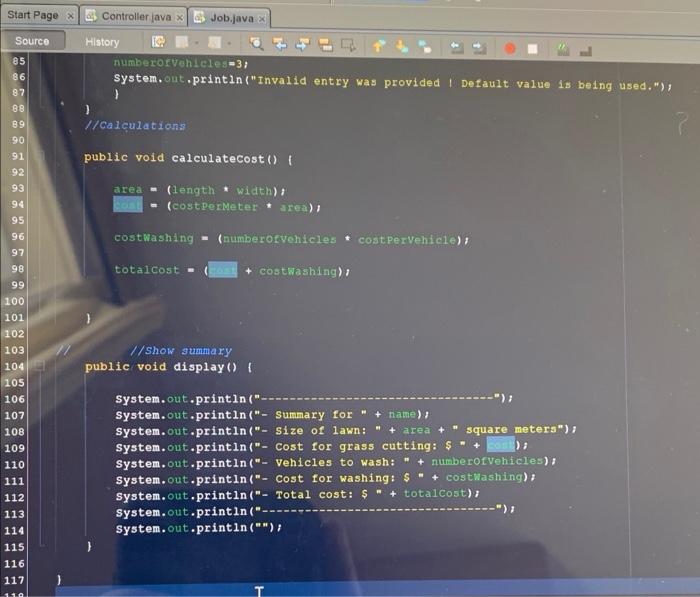 Solved In this Java code, I have the customerType with | Chegg.com