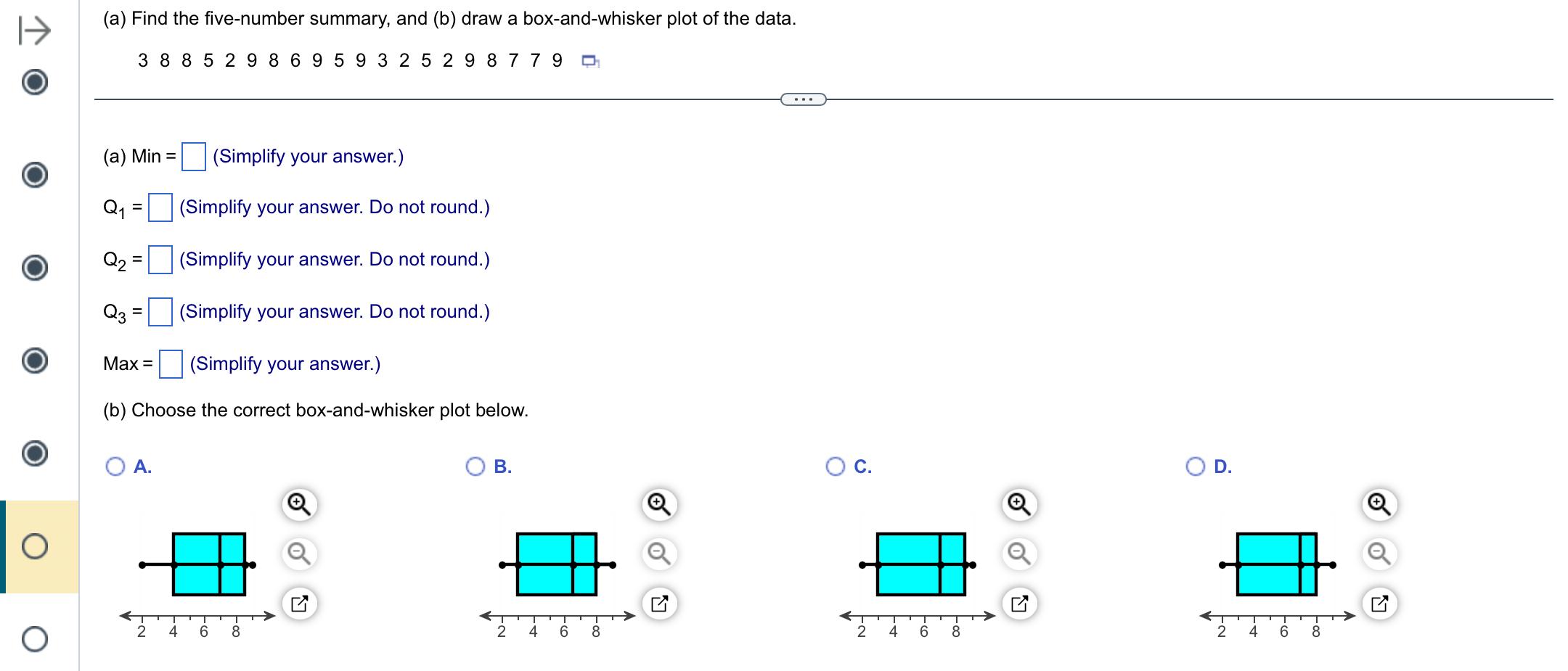 Solved (a) ﻿Find the five-number summary, and (b) ﻿draw a | Chegg.com