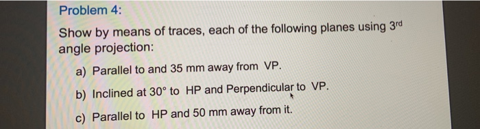 Solved Problem 4: Show by means of traces, each of the | Chegg.com