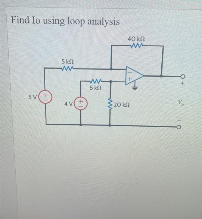 Solved Find Io using loop analysis Find Io using loop | Chegg.com Solved Find Io using loop analysis Find Io using loop | Chegg.com