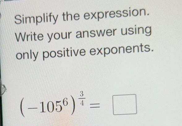 Solved Simplify the expression. Write your answer using only | Chegg.com