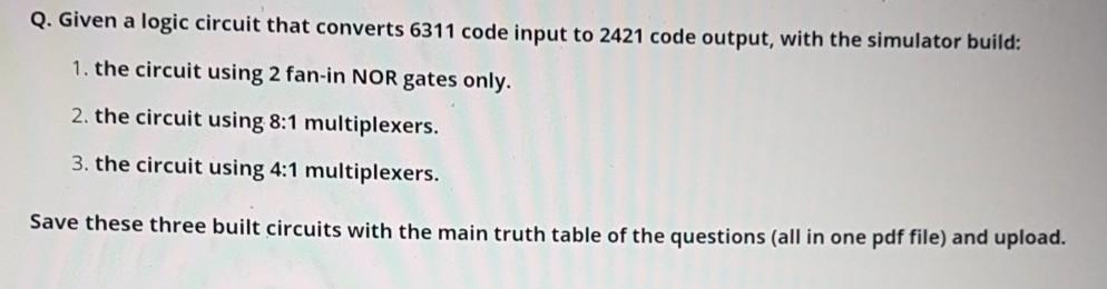I'm sorry but there is nothing to add or any circuit | Chegg.com