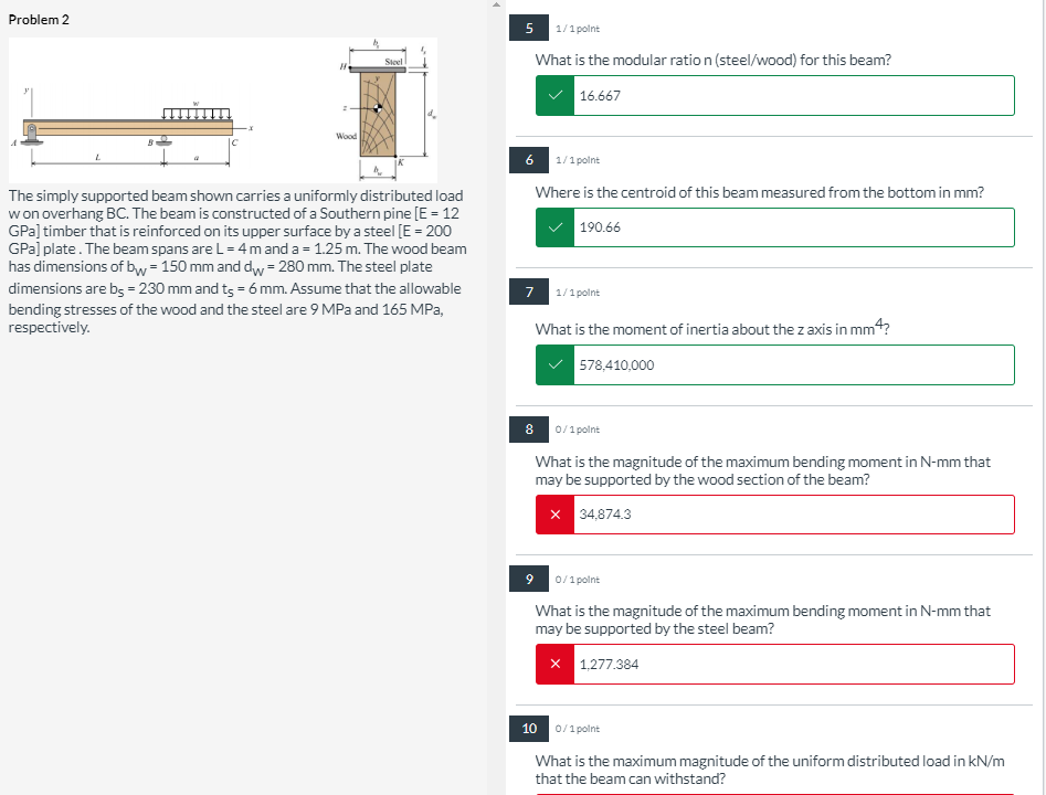 Solved 41 ﻿pointWhat is the normal stress on the indicated | Chegg.com