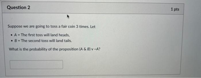 Suppose we are going to toss a fair coin 3 times. Let | Chegg.com