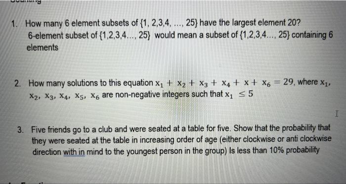 Solved 1. Let A={x∈N∣x2