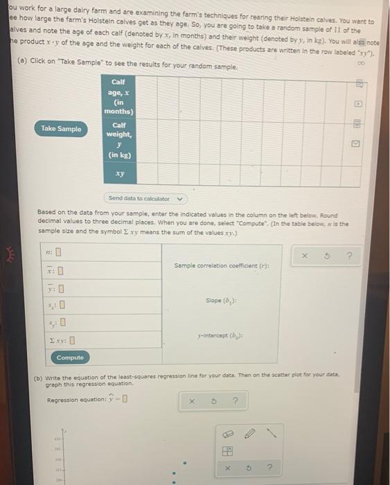 Solved ou work for a large dairy farm and are examining the | Chegg.com