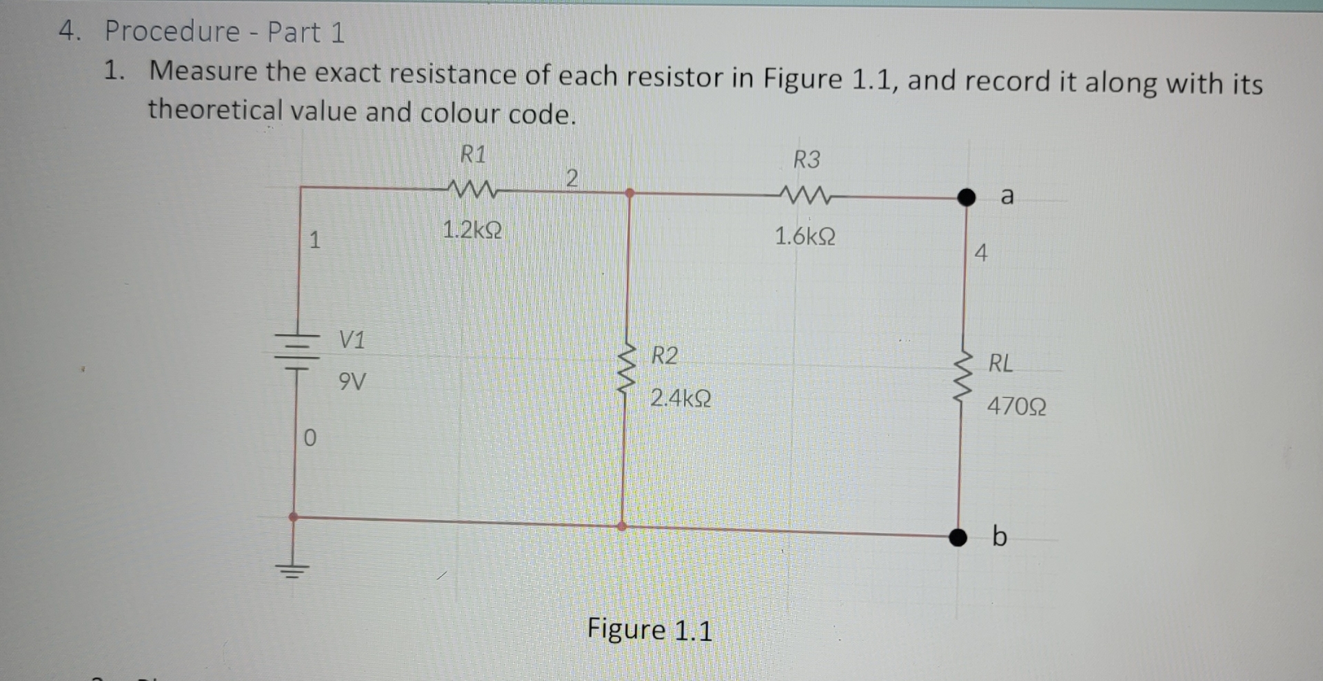 Solved 1. ﻿Calculate the theoretical load voltage (Vab) ﻿and | Chegg.com