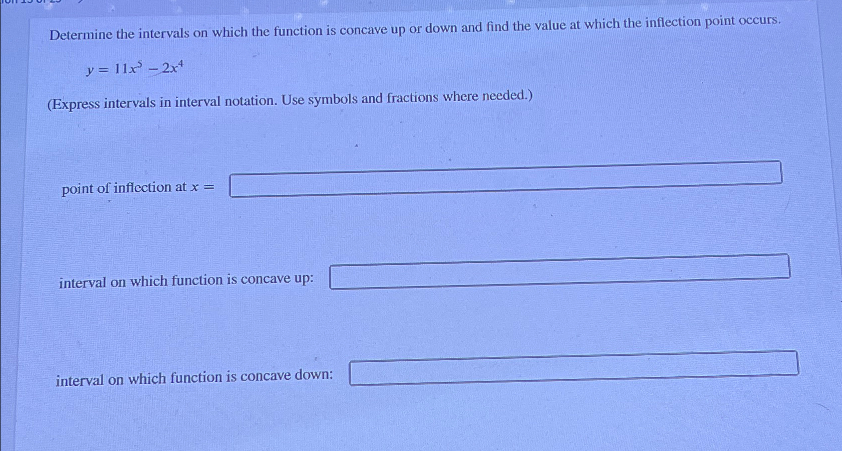 Solved Determine the intervals on which the function is | Chegg.com