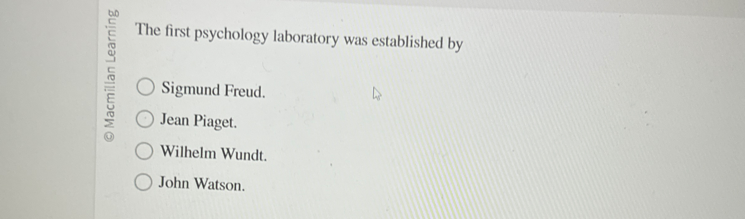 Solved The first psychology laboratory was established | Chegg.com