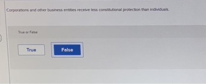 Solved Corporations and other business entities receive less | Chegg.com