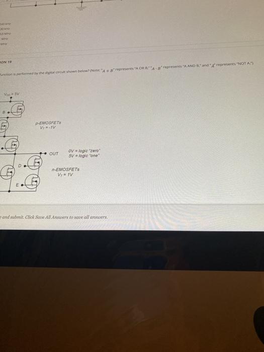 Solved 7.2 MHZ QUESTION 19 What logic function is performed | Chegg.com