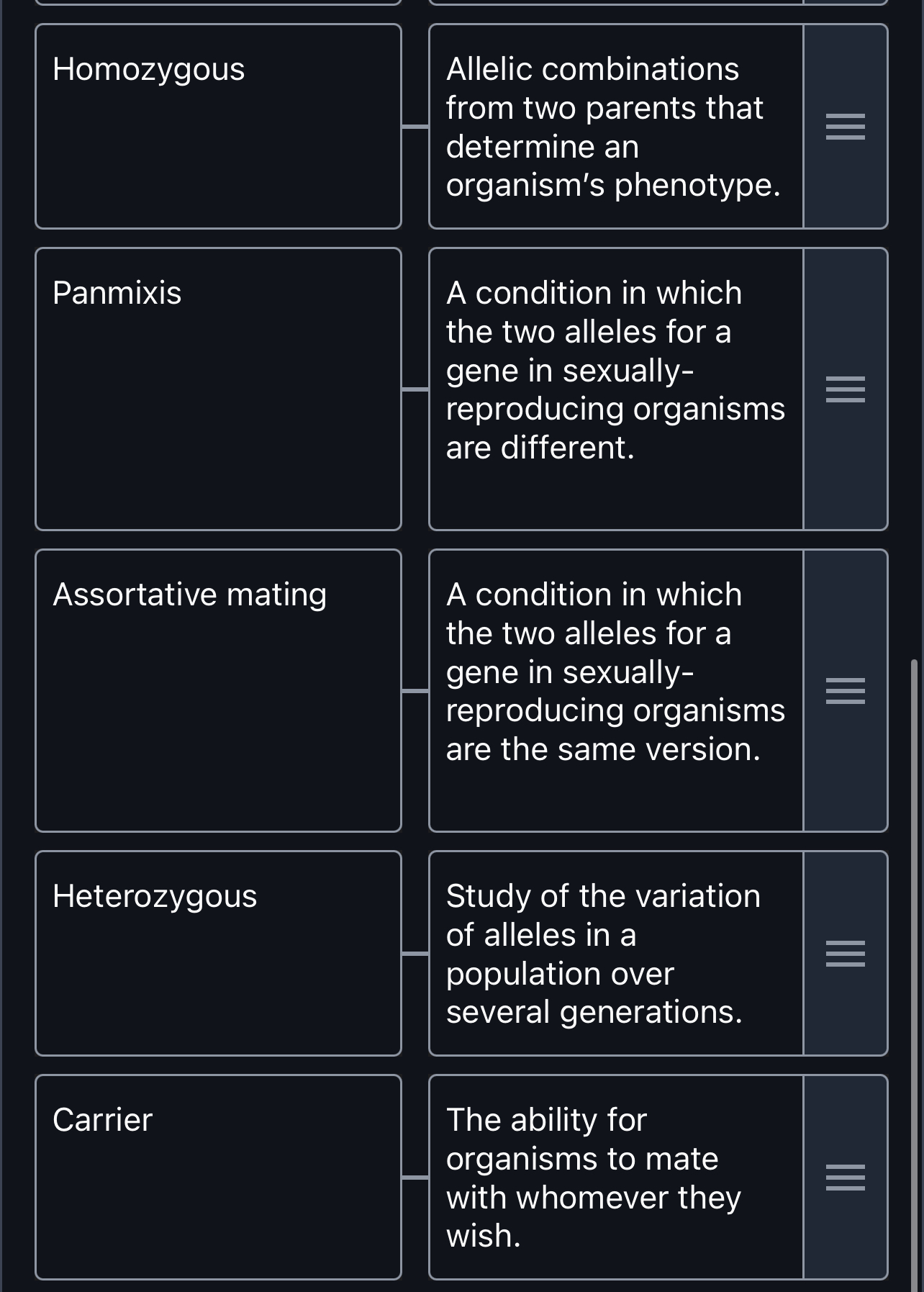 Solved HomozygousAllelic combinations from two parents that | Chegg.com