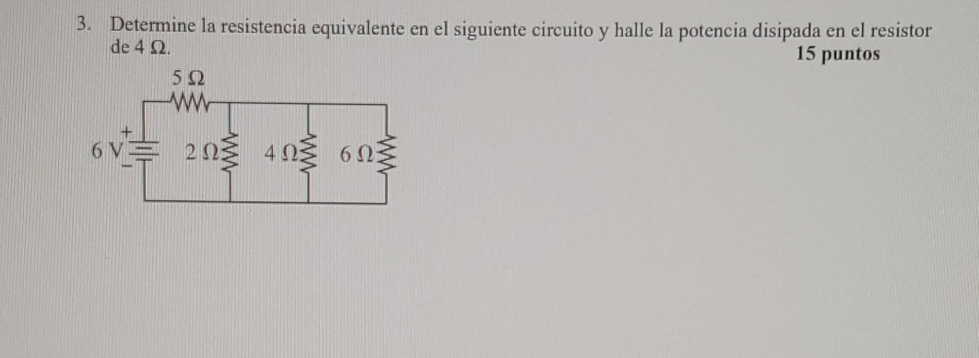 Solved Determine la resistencia equivalente en el siguiente | Chegg.com