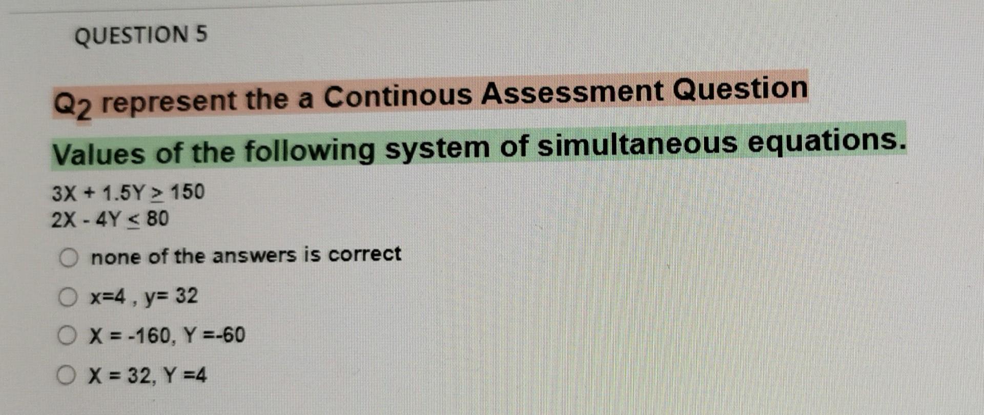 Solved QUESTIONS Q2 represent the a Continous Assessment | Chegg.com