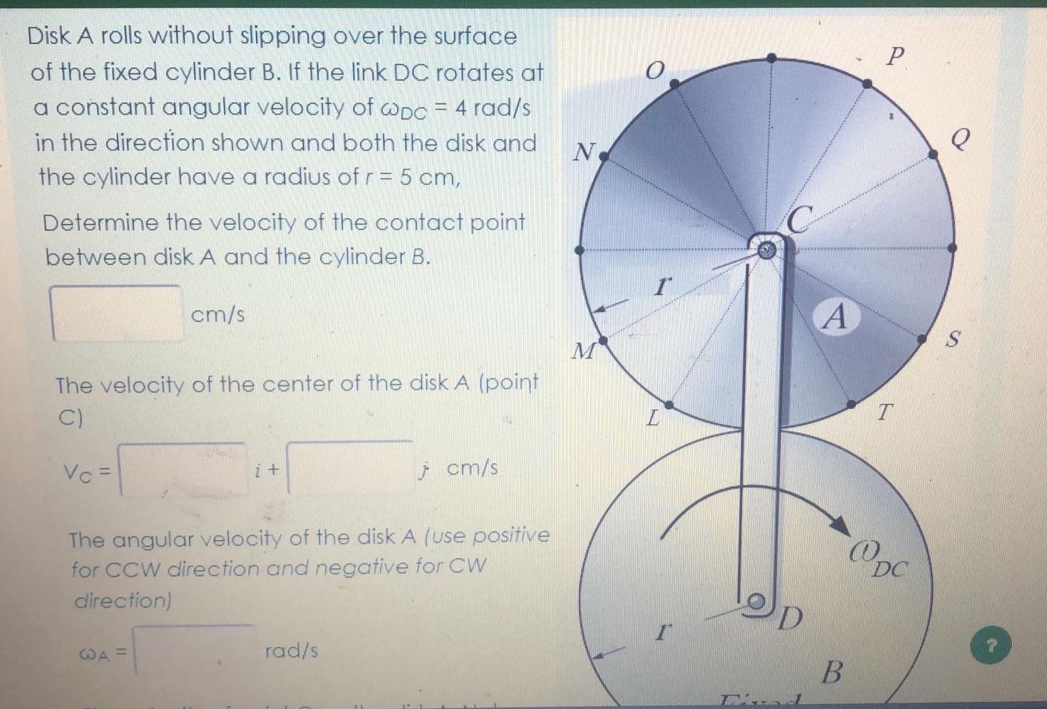 Solved please solve it , ﻿Disk A rolls without slipping over | Chegg.com