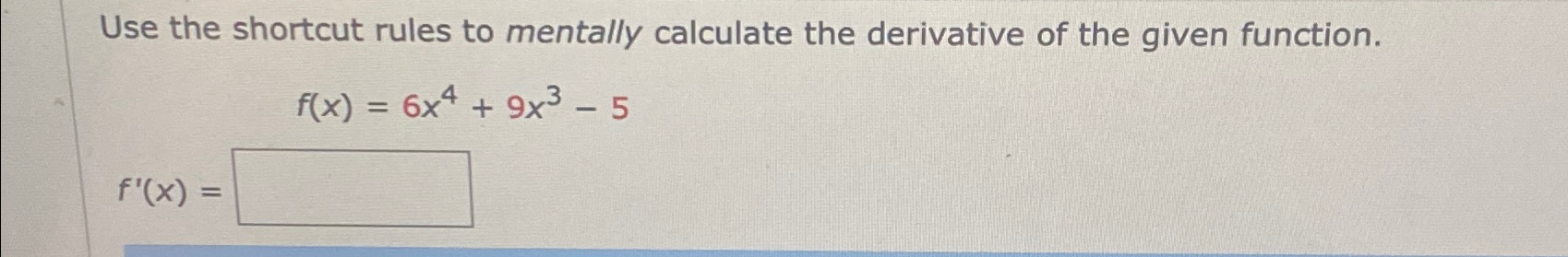 Solved Use the shortcut rules to mentally calculate the | Chegg.com