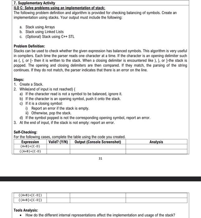 Solved 281 std: :cout ≪ "The element on the top of the stack | Chegg.com