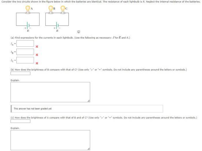 Solved isider the two circuits shown in the figure below in | Chegg.com