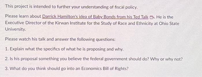 Solved This project is intended to further your | Chegg.com