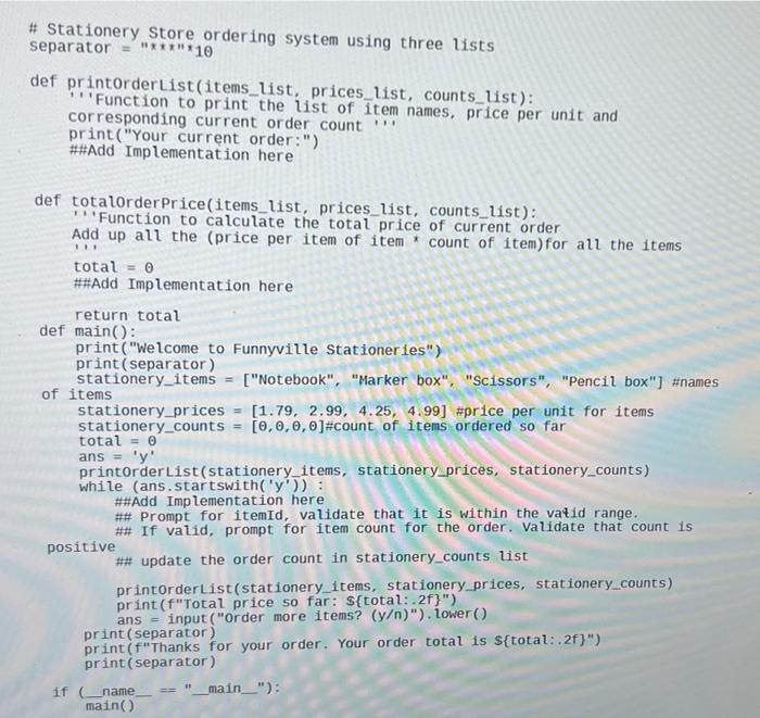 Solved In this question you will complete a program that | Chegg.com