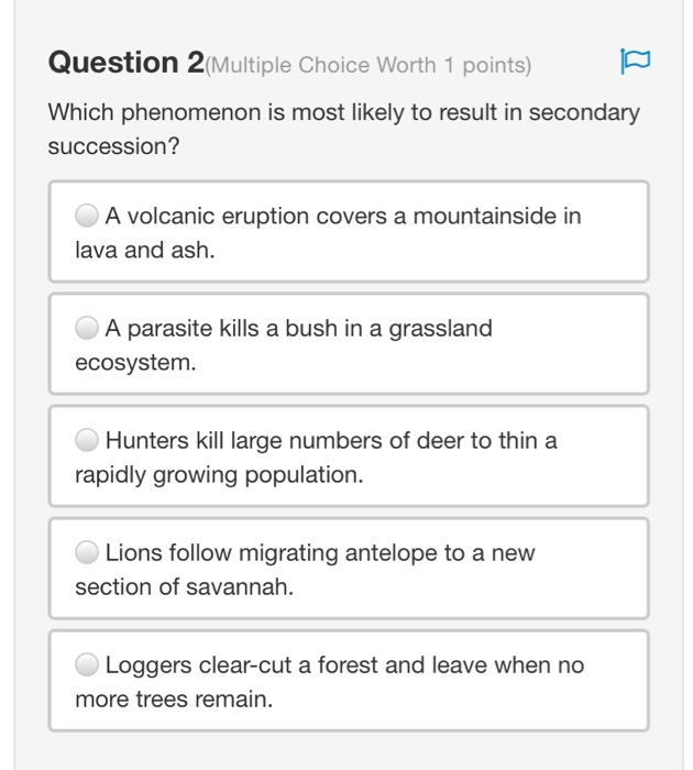Solved Question 2 Multiple Choice Worth 1 points) B Which | Chegg.com