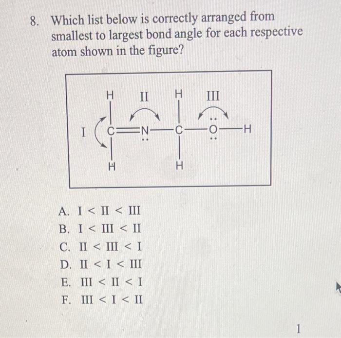 Solved Which list below is correctly arranged from smallest | Chegg.com
