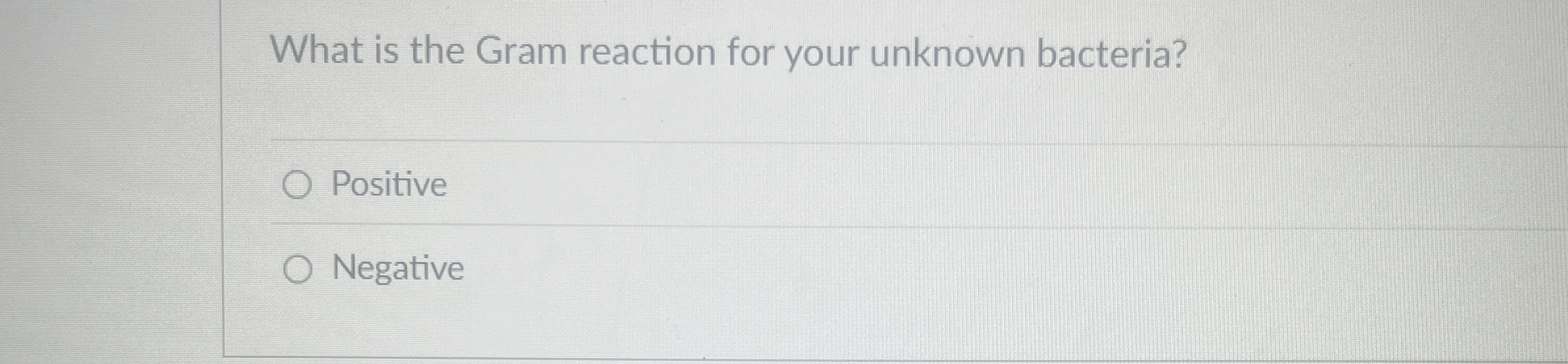 Solved What is the Gram reaction for your unknown | Chegg.com